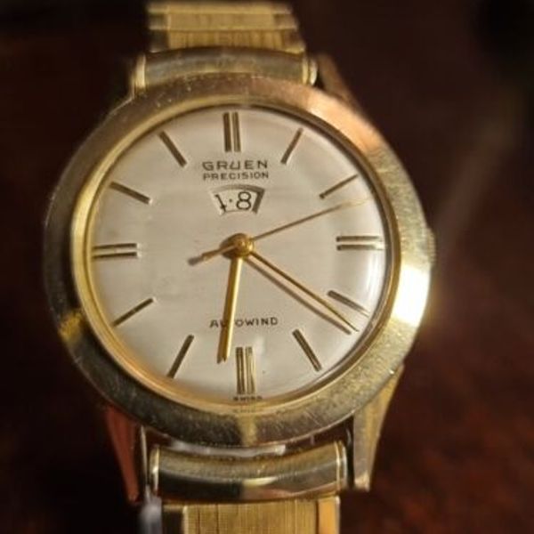 SEHR SELTENE VINTAGE GRUEN PRECISION AUTOMATIC MIT POWER RESERVe ...