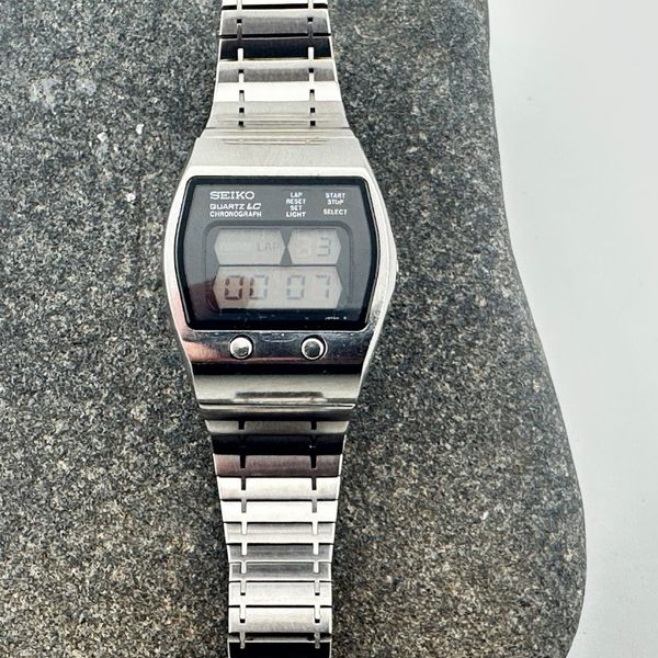Rare Seiko 0634-5009 Quartz LC Chronograph 1976 Vintage Digital Watch ...