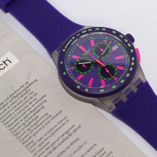 Limited Swatch Purp Lol Chrono Chronograph Watch SUSK400 NEW ...