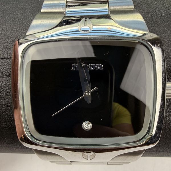 Nixon Player Stainless Black Dial Diamond Yes It's Real Men Women Mint ...