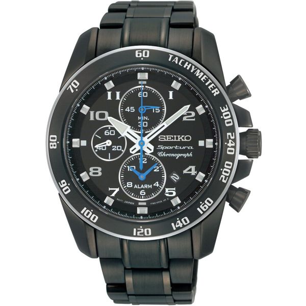 Seiko Sportura SNAE77 SNAE77P1 Mens Alarm Chronograph WR100m Watch RRP ...