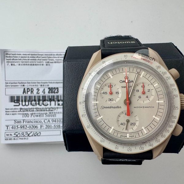 Omega X Swatch Speedmaster Mission to Jupiter Bioceramic Chronograph ...