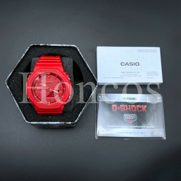 GA2100-4A Casioak AP Royal Oak Red Custom Made Gold Case G-SHOCK Casio ...