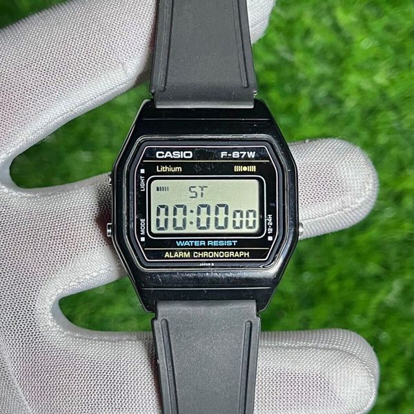 Rare Vintage Casio F-87W Digital LCD Chrono-Alarm Japan Made Men's ...