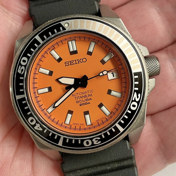 REDUCED Gen 1 JDM Seiko Samurai Titanium SBDA-005 ORANGE | WatchCharts ...