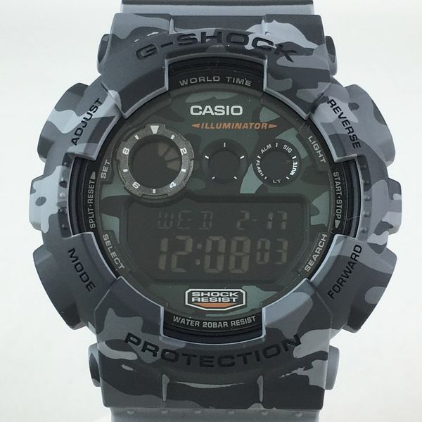 [Used] CASIO G-SHOCK / Camouflage / Quartz watch / Digital / Gray / GD ...
