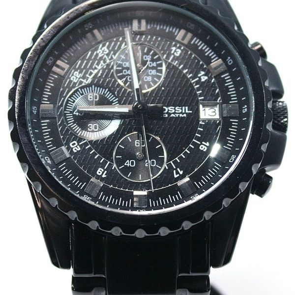 Fossil Chronograph Ch-2473 110906S Black Stainless Steel Men's Watch ...