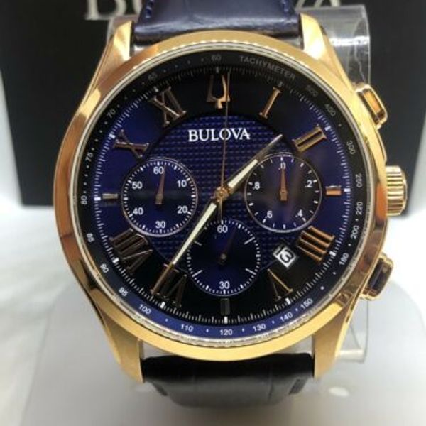 Bulova Classic Chronograph Blue Dial Men's Watch 97B170 #C70 | WatchCharts