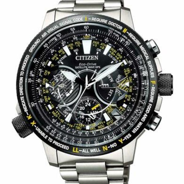Citizen Watch Promaster Eco Drive GPS Satellite Radio Clock F990 SKY ...