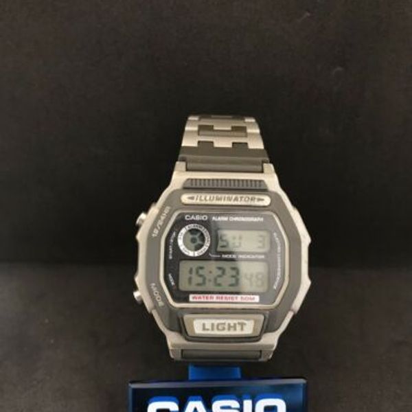 Casio W-88H MAN’S WATCH 1990’s rare vintage ILLUMINATOR CHRONOGRAPH ...