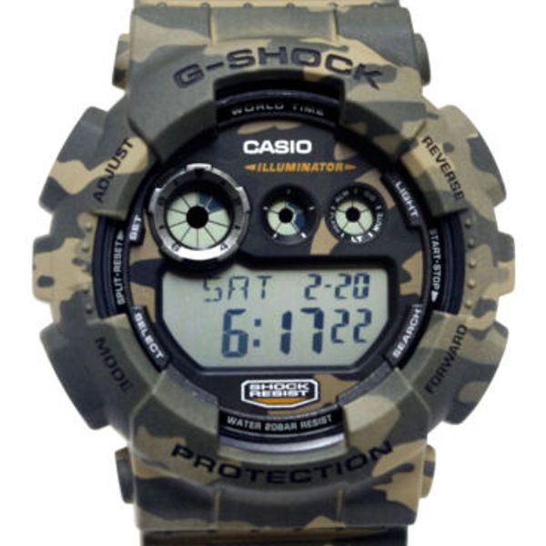 Casio GD120CM-5 G-Shock Brown Green Camouflage Men Watch NEW ...
