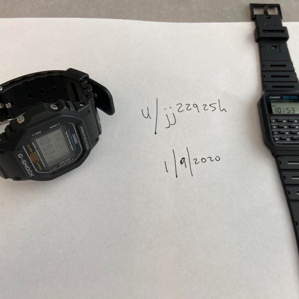 [WTS] Casio G-Shock DW5600 & Casio CA53W-1 Calculator Watch | WatchCharts