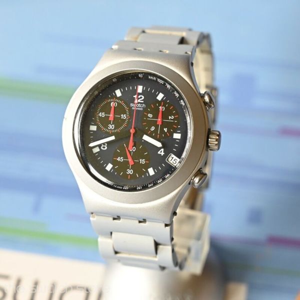 Swatch Irony Aluminium Chrono Watch YCS4015AG Mighty | WatchCharts ...