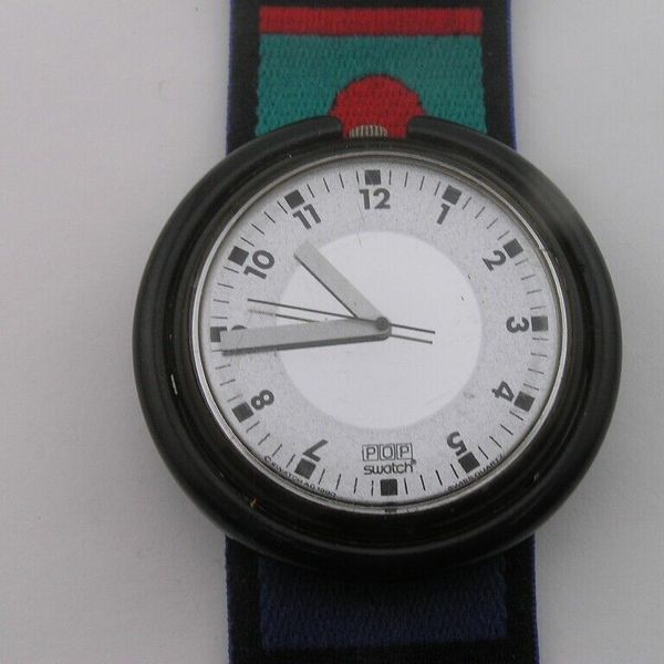 Vintage Pop Swatch Watch Fancy Dial & Band 1990 Working | WatchCharts ...