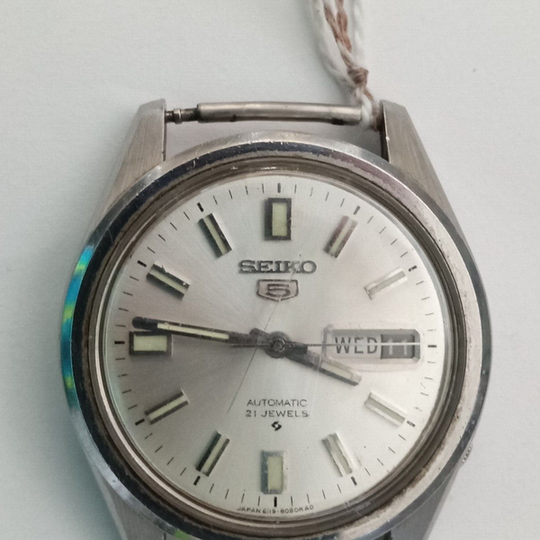 Vintage Seiko 5 Model 6119- 8083 Men's Automatic 21 Jewel Wristwatch ...