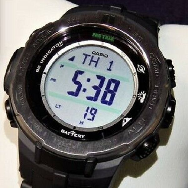 CASIO PROTREK Slim Line Series PRW-3100-1JF Triple Sensor Ver.3 Men's Watch New | WatchCharts ...