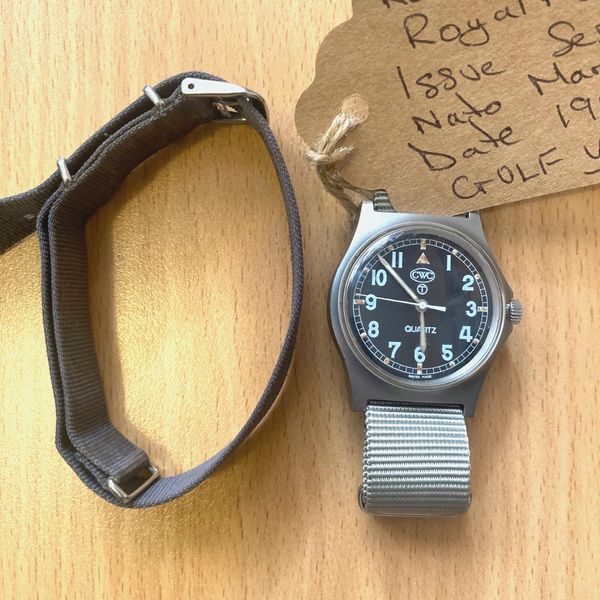 Rare CWC 0552 Royal Marines Issue Service Watch, Nato Marks Date 1990 ...