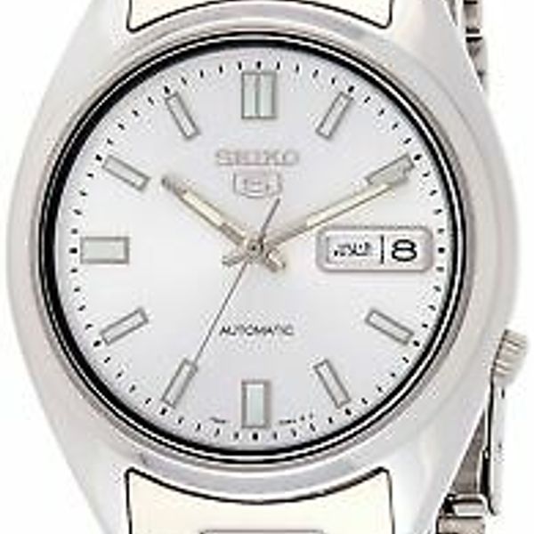 Seiko Men's SNXS73K Seiko 5 Stainless Steel Siver Dial Watch | WatchCharts