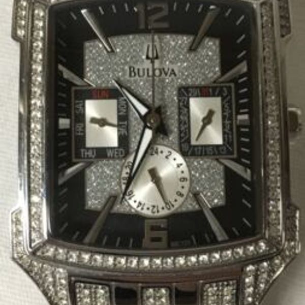 Bulova C876961 Men's Crystal Stainless Steel Watch | WatchCharts ...