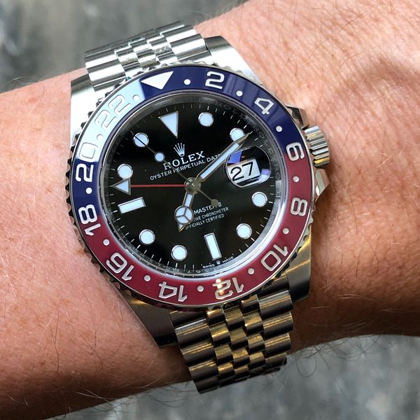 Rolex 126710BLRO GMT Master II Pepsi Complete Set Excellent ...