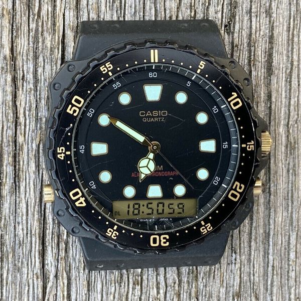 Casio AQ-100W 740 vintage watch RARE new battery installed. Used ...