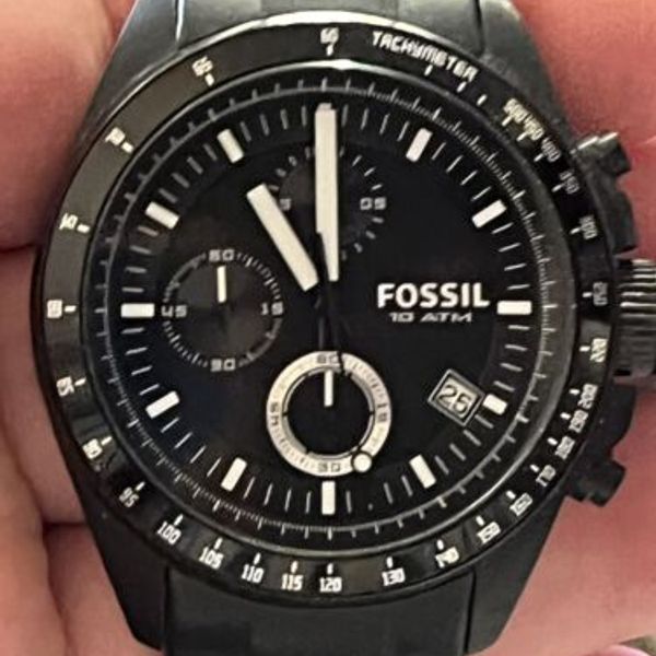 Fossil Decker Chronograph watch tachymeter 10 atm CH2601 251406 ...