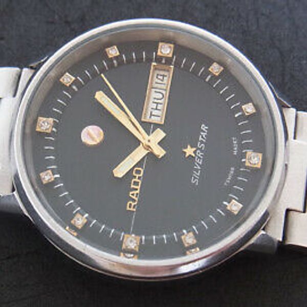VINTAGE RADO SILVER STAR AUTOMATIC SWISS MADE WATCH...NICE & RARE ...