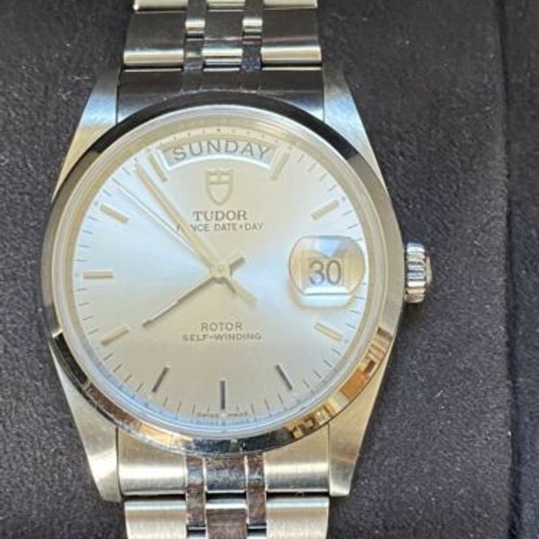 Tudor Prince Date+Day (Ref. 76200) Silver Dial/SS Bracelet - Full Kit ...