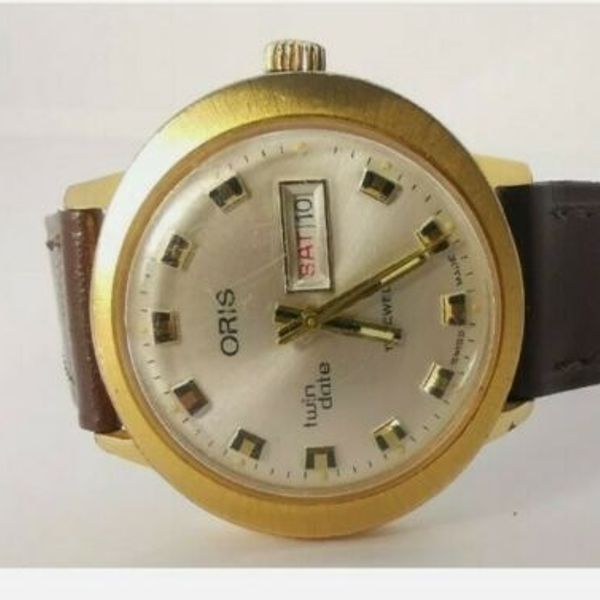 Rare Vintage Oris Twin Date Day/Date men watch cal718 | WatchCharts