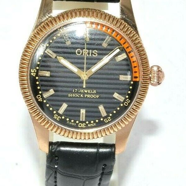 Swiss Oris 17 Jewels Hand Winding Shock Proof Beautiful GP Wrist Watch For Men | WatchCharts ...