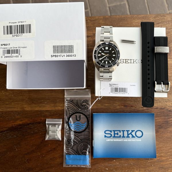 Seiko Prospex SPB317 â Slim Turtleâ Dive Watch With Extra Bracelet ...