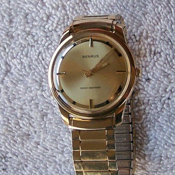 Mens Vintage Benrus Watch Series #3021 Open Through Crystal ...