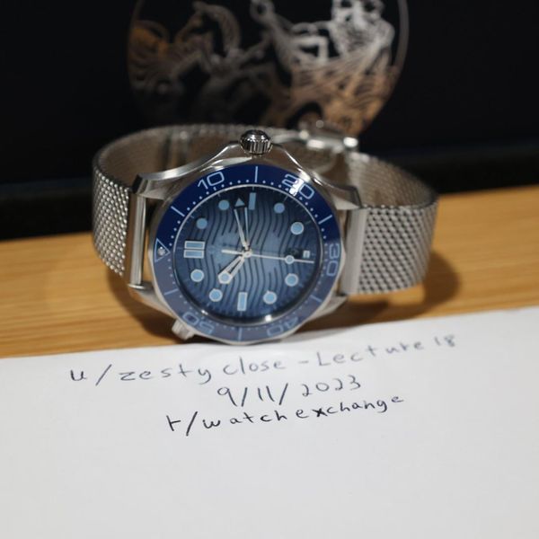[WTS] Omega Seamaster 300M Summer Blue 75th Anniversary - - Steel Mesh ...