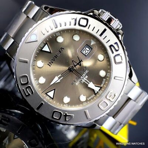 Invicta Reserve Grand Diver Swiss Made Automatic Titanium 50mm Gray ...