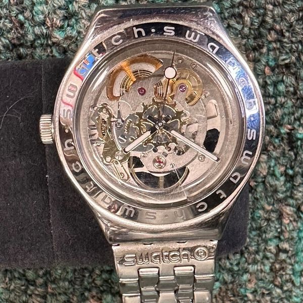Swatch Irony BODY & SOUL Automatic Skeleton Watch YAS100 (PAP003882 ...