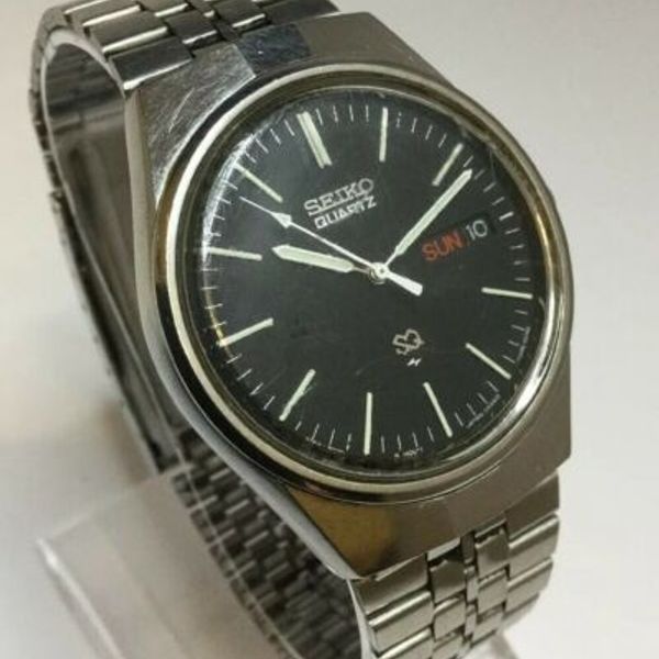 Vintage Seiko SQ Quartz Watch 7123-8570, Spares Repairs Project Silver ...