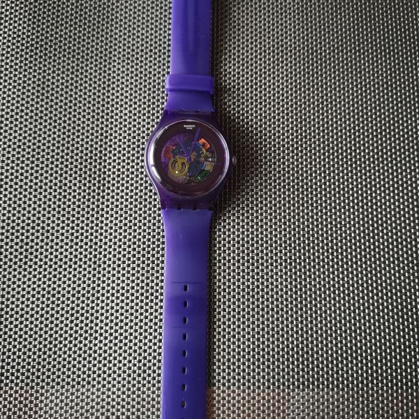 Swatch Random Ghost Purple Watch | WatchCharts Marketplace