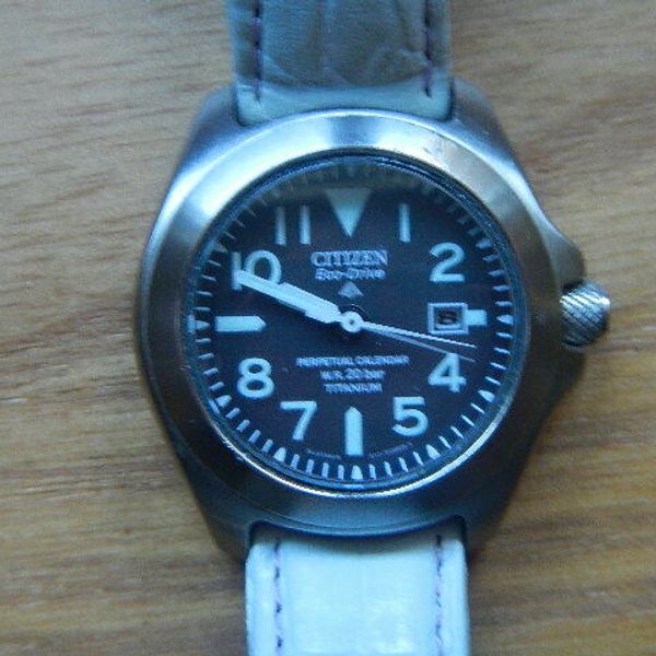 CITIZEN B117-T000908 Pro master Eco Drive Ladies Watch RARE Solar ...