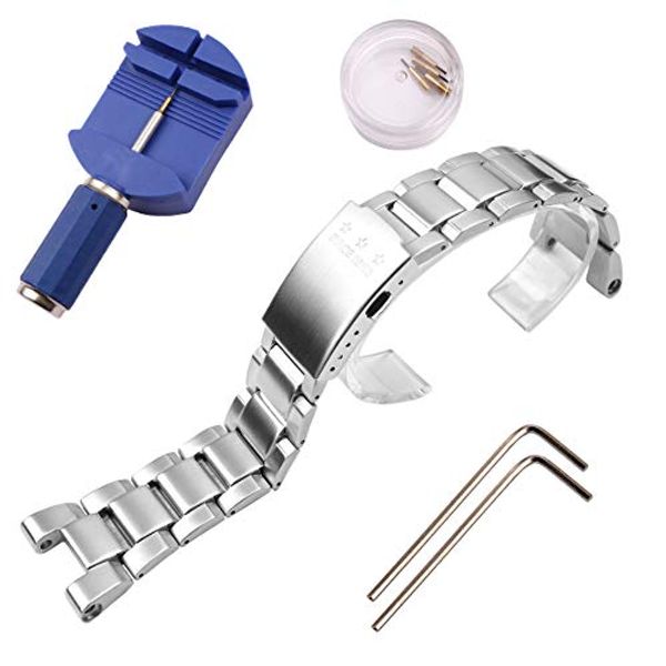 Khzbs Stainless Steel G Shock Replacement Band For G Shock Gst B100 Gst