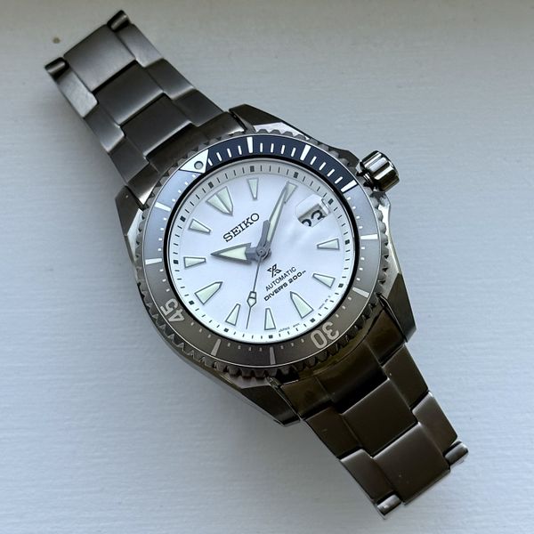 [$925 USD] SEIKO SHOGUN new white dial SBDC131 with bracelet ...