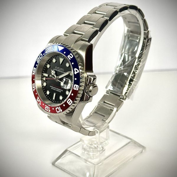 Seiko Custom Mod - GMT Master II - Pepsi - w/ NH 34 Movement ...