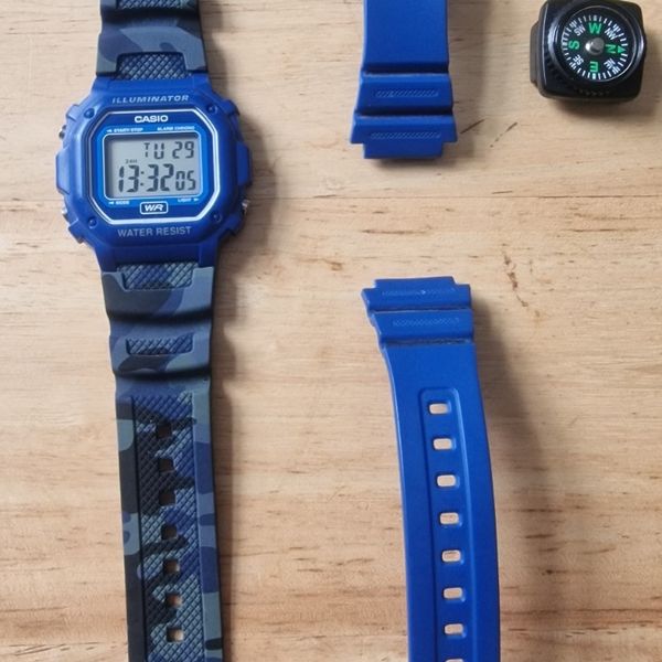 Casio Retro Collection Blue Unisex Watch F-108WH-2AEF - Custom Camo ...