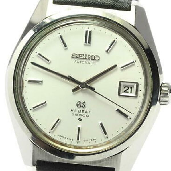 SEIKO Grand Seiko 6145-8000 Hi-beat Silver Dial Automatic Men's Watch ...