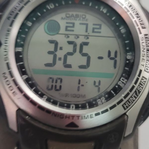 Vintage Casio Pathfinder watch PAS 410B Nice Condition | WatchCharts ...