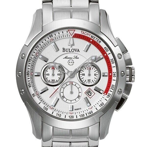 Bulova Men's 96B383 Marine Star Chronograph Stainless Steel Watch w ...