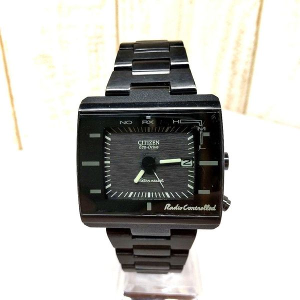 CITIZEN Eco Drive Alterna H416 Rare Radio Controlled Watch y2k ...