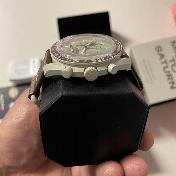 New Omega x Swatch Mission to Saturn ð ª MoonSwatch Speedmaster With ...