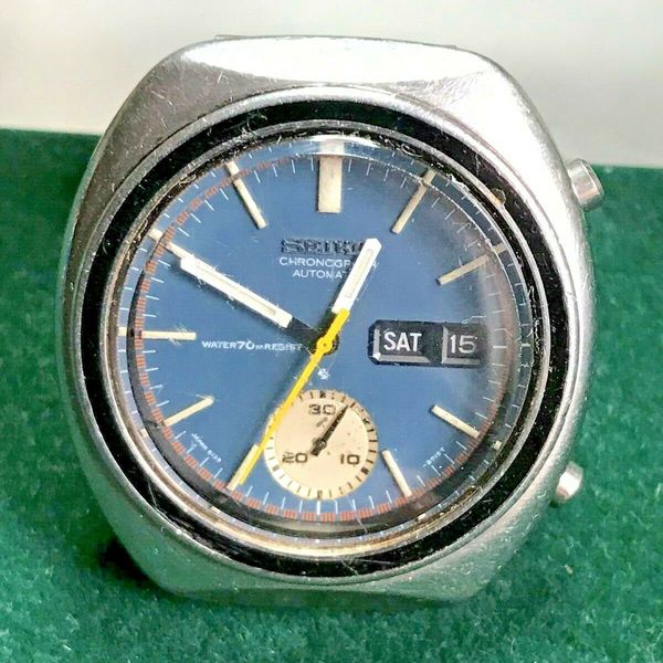 Seiko Automatic Chronograph Wristwatch - 6139-8002 - Running | WatchCharts