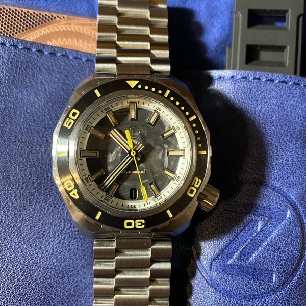 FSO LNIB Zelos Hammerhead 2 Forged Carbon Dial Full Kit | WatchCharts ...