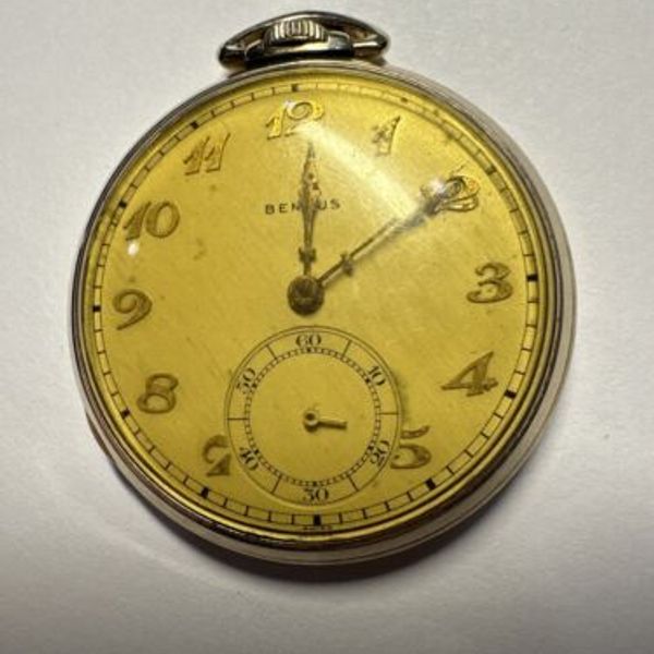 Benrus Pocket Watch 17 Jewel 10k Rolled Gold Plated Case | WatchCharts ...